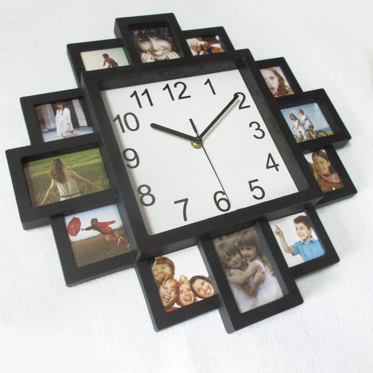 16 Inch nordic DIY luxury Photo Frame Clock – Watchoroma
